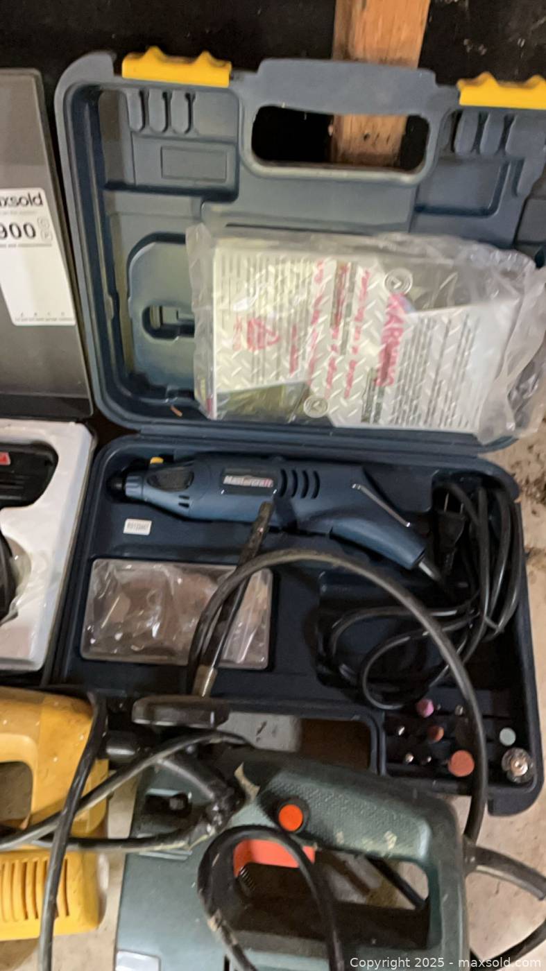 Craftsman soldering gun kit, Mastercraft rotary tool kit, DeWalt and ...