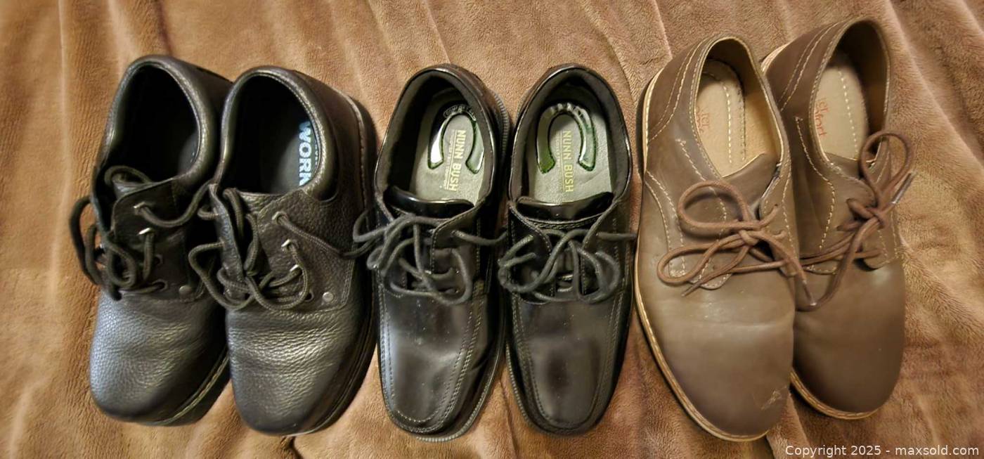 Men's Size 9 Dress & Casual Shoes, 8 Pairs | Maxsold