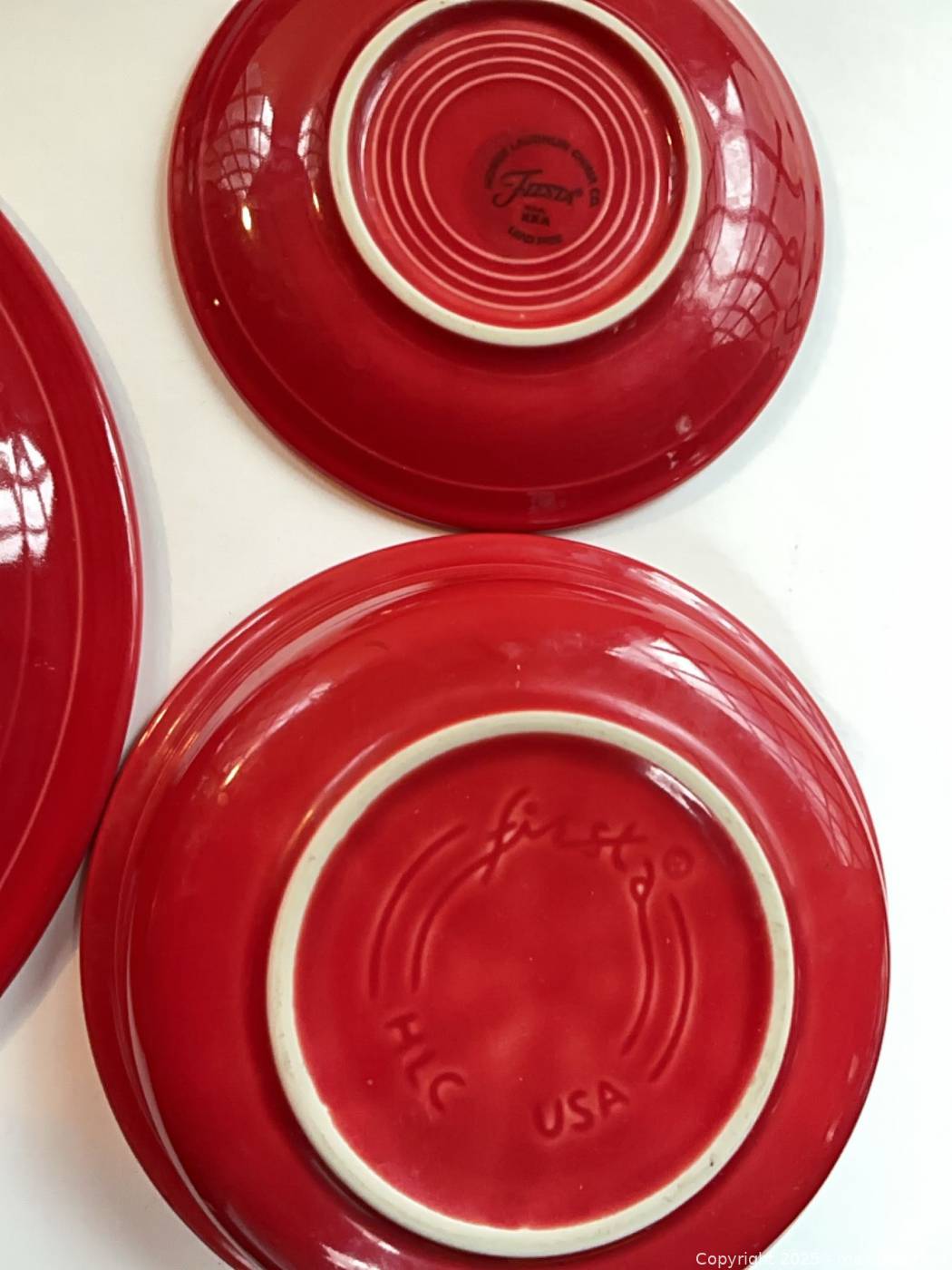 Fiesta red dinnerware, 9 pieces | Maxsold