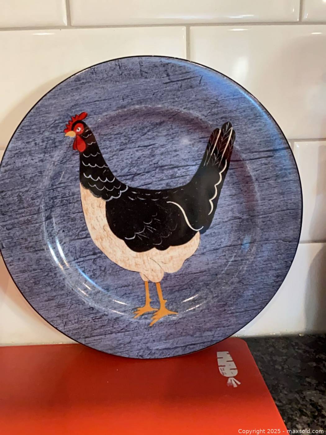 Sakura hen and rooster large dinner plates | Maxsold