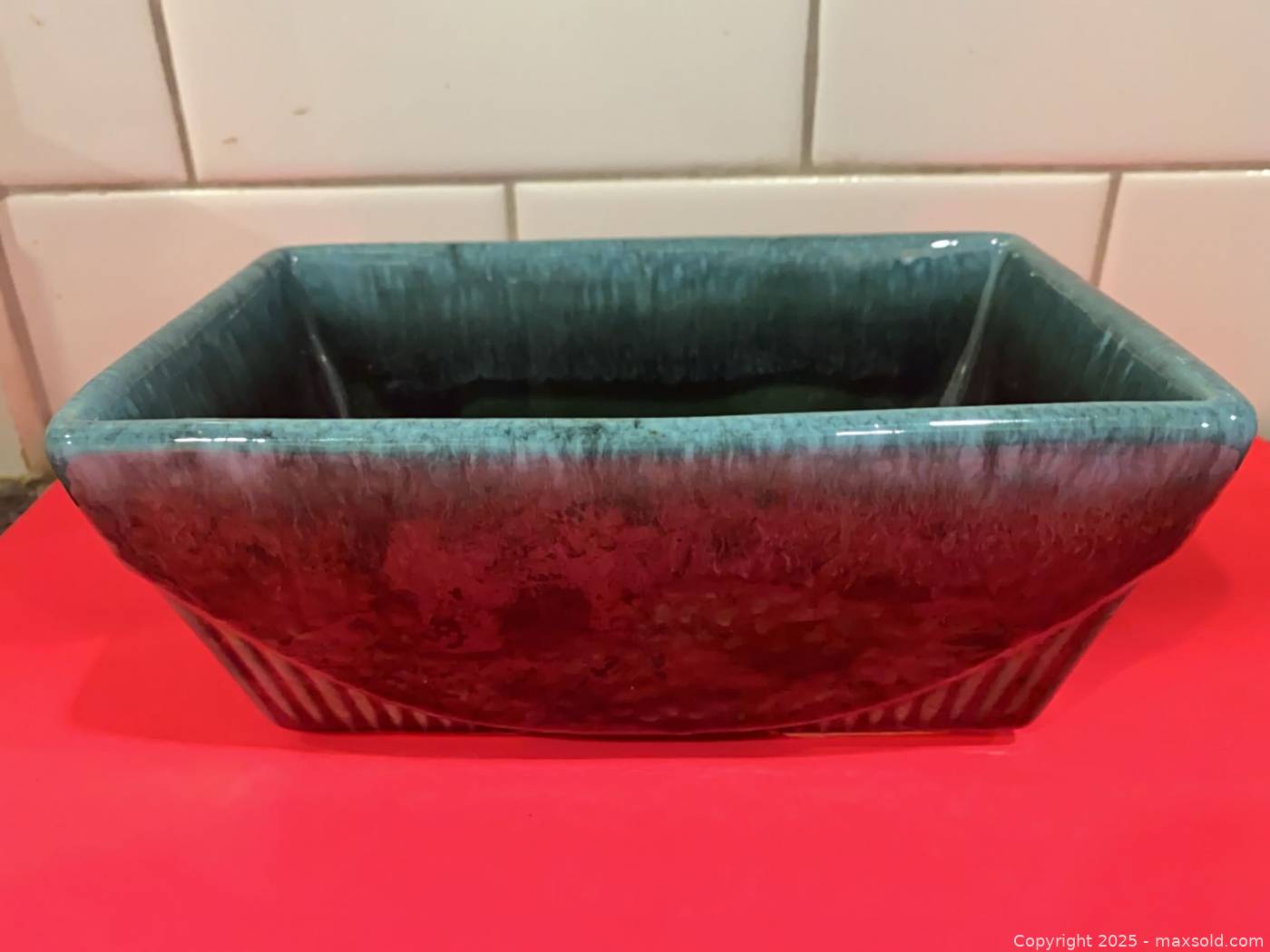 Vintage Hull Pottery Drip Glaze Rectangular Planter | Maxsold