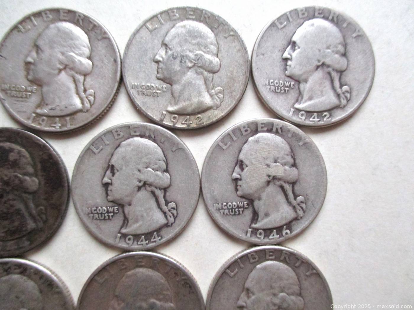18 Silver US Quarters 1893-1964 | Maxsold