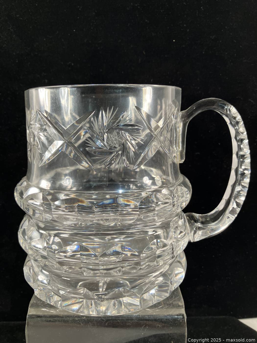 Vintage cut crystal beer stein | Maxsold
