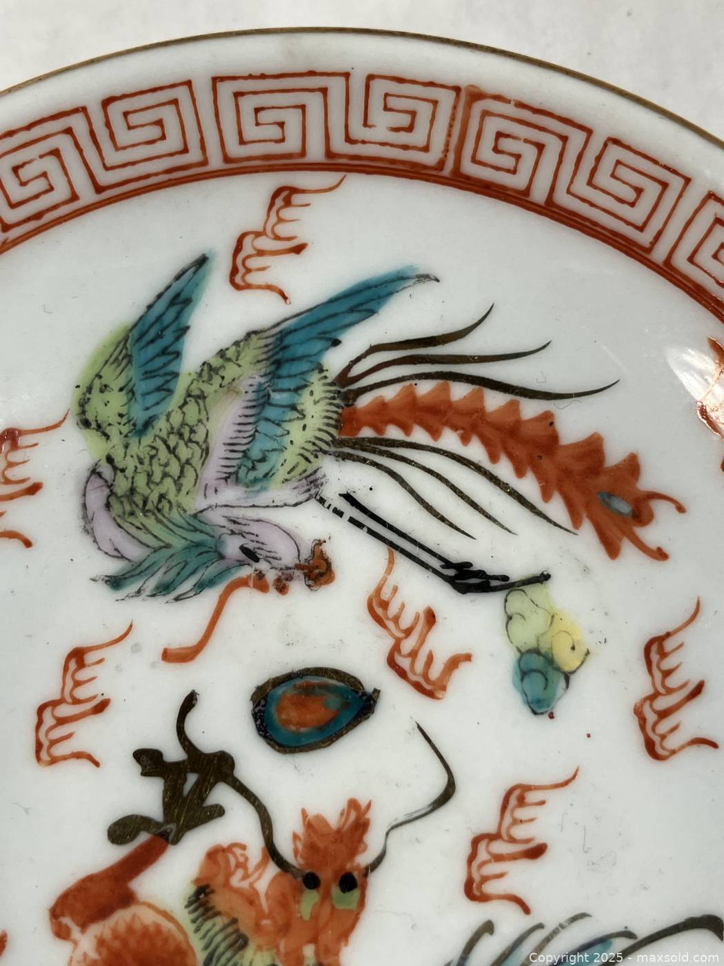 Vintage Chinese Dragon and Phoenix Porcelain Sauce Bowls | Maxsold