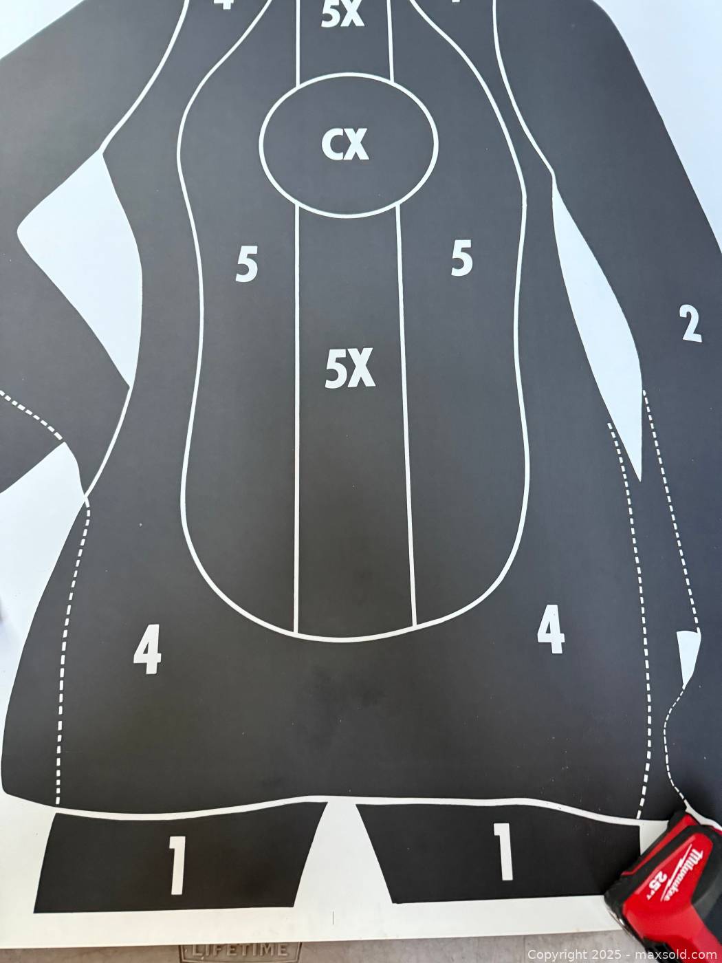 RCMP Vintage Target Shooting Chart 45"x35" | Maxsold