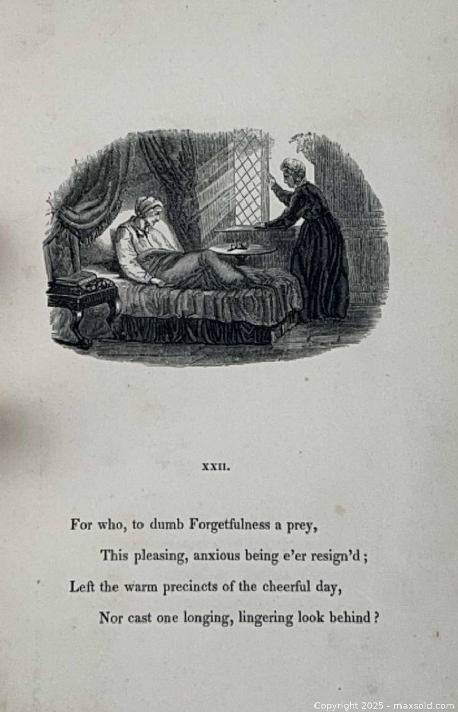 Thomas Gray Elegy Written in a Country Church-Yard illustrated 1845 ...