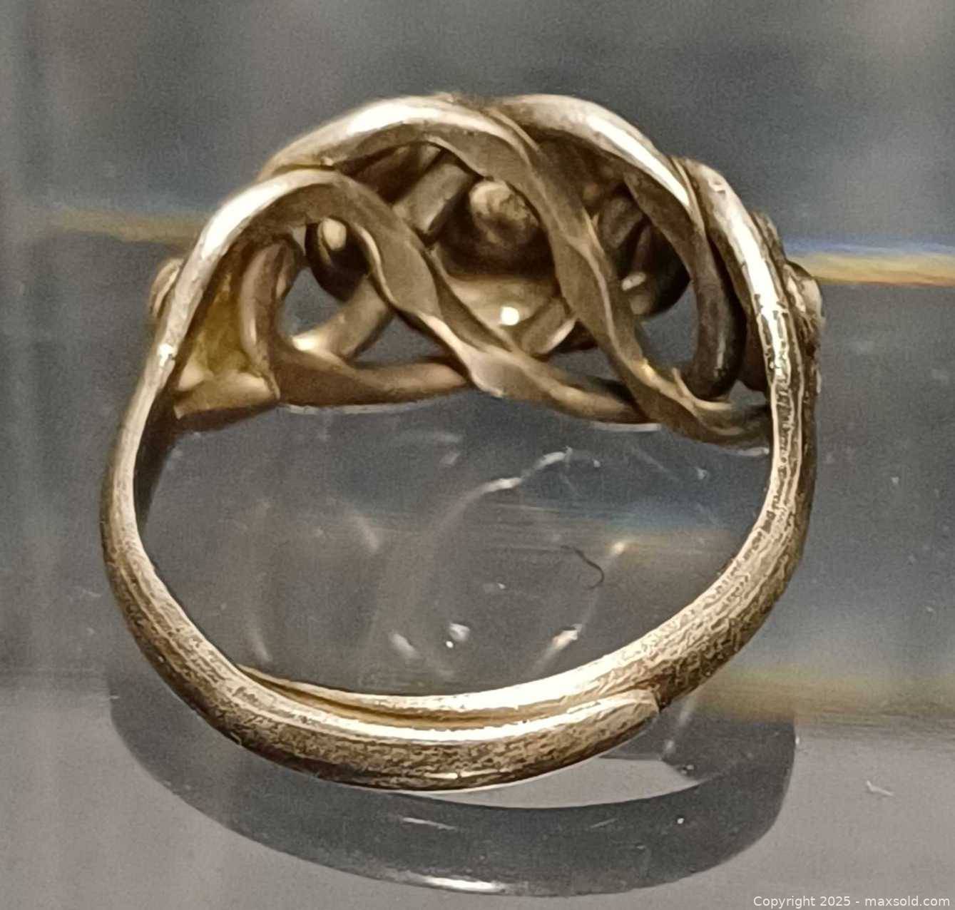 Antique Chinese Export Silver Flower Ring | Maxsold