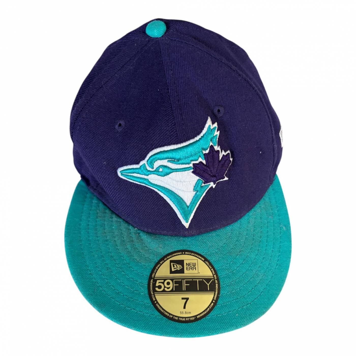 New Era 59FIFTY Toronto Blue Jays teal / purple fitted cap size 7 | Maxsold
