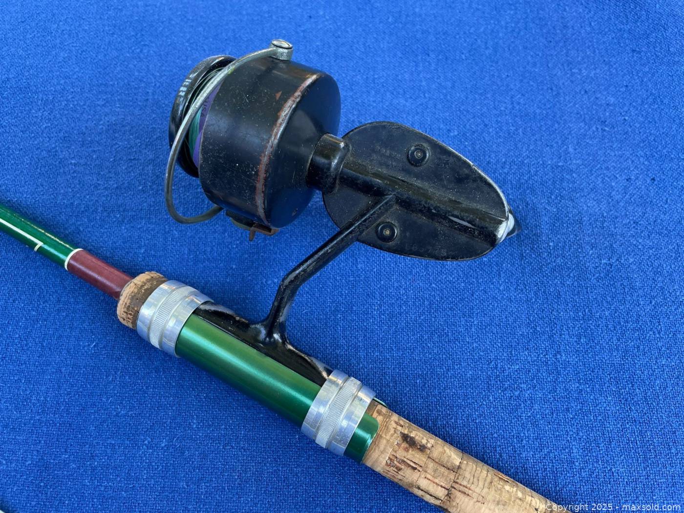 2 vintage Shakespeare and Action Rod fishing rods with Mitchell ...