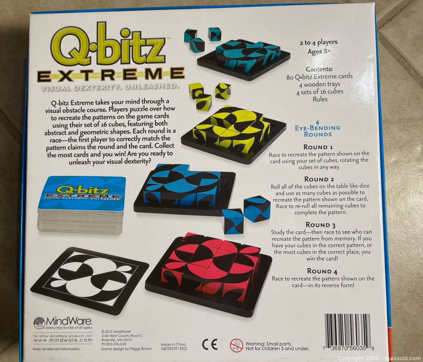 MindWare Q-bitz Extreme visual dexterity puzzle game | Maxsold