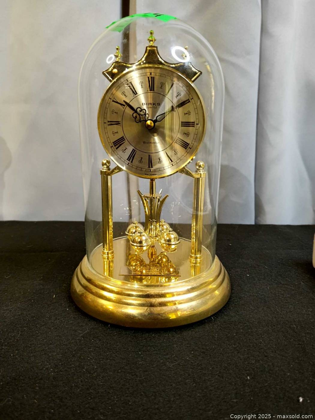 Birks Quartz Glass Dome Anniversary Clock | Maxsold