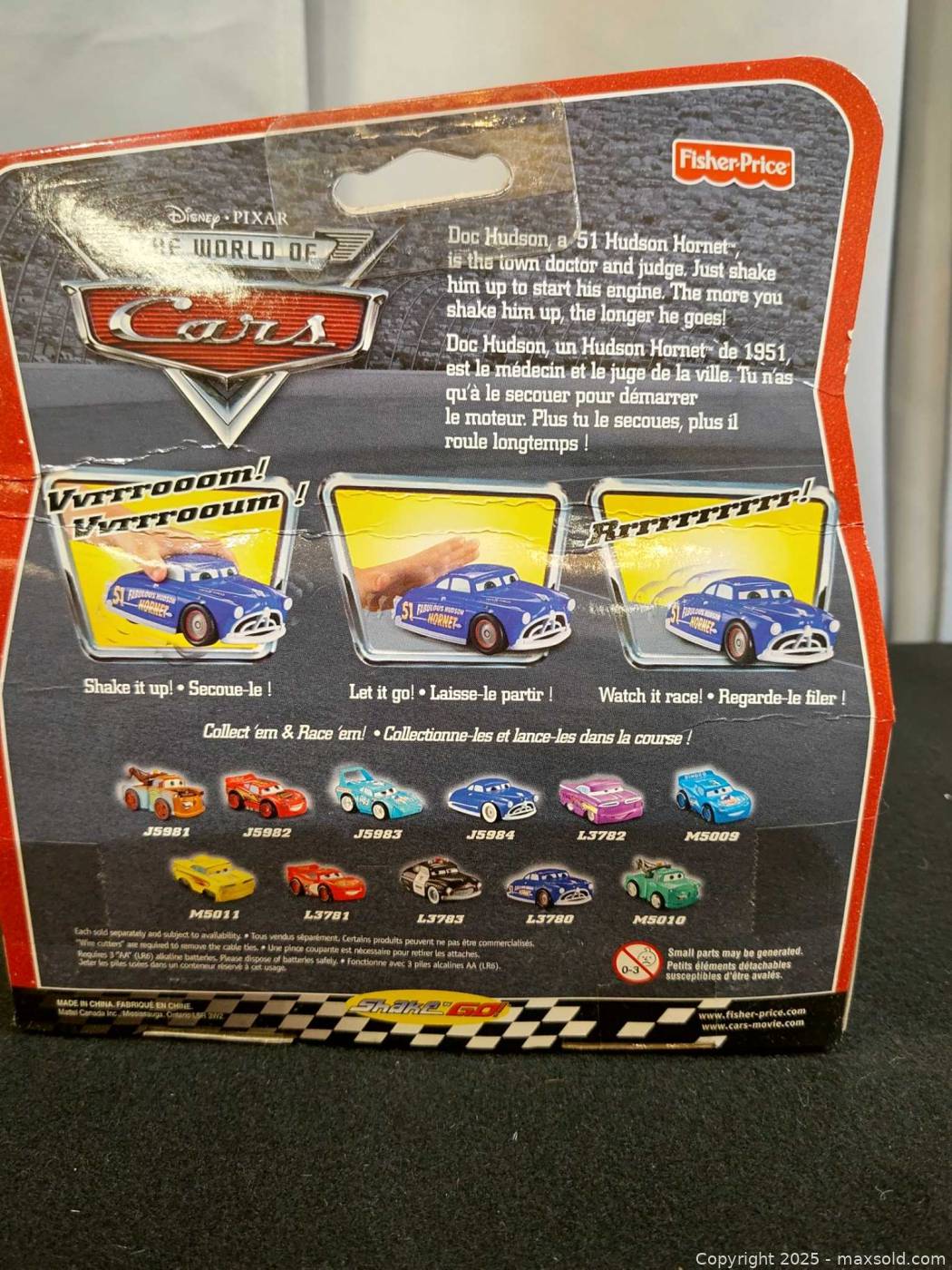 Fisher-Price Disney Pixar Doc Hudson Shake-N-Go Car NIB | Maxsold