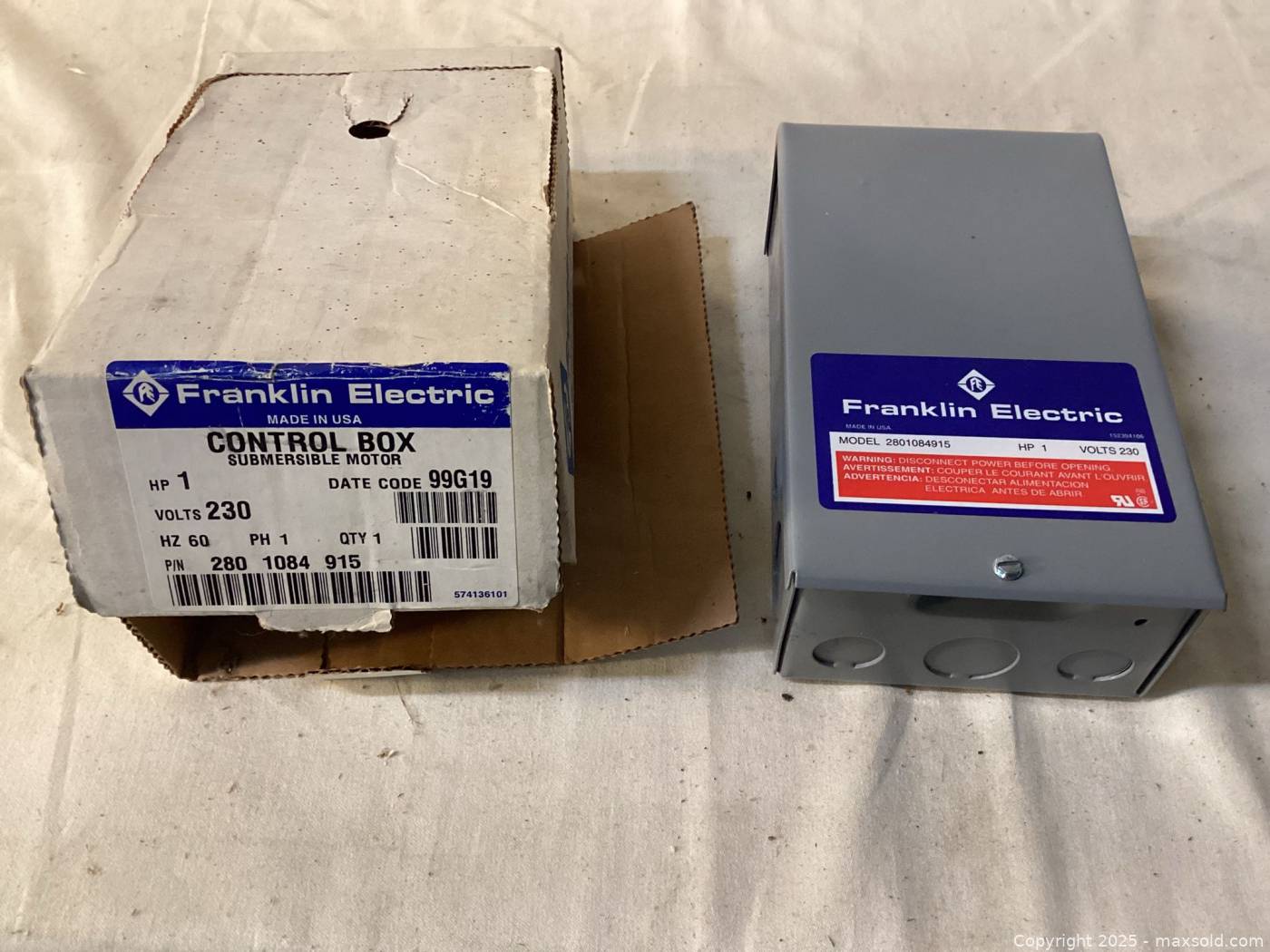 Franklin Electric 1 HP 230 V Submersible Motor Control Box | Maxsold