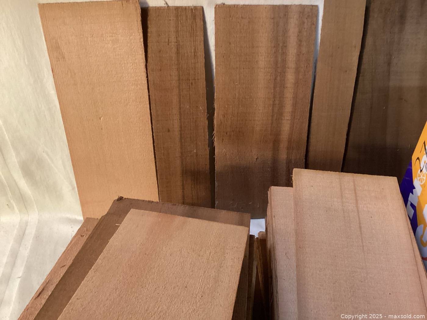 Three boxes of cedar shingles | Maxsold