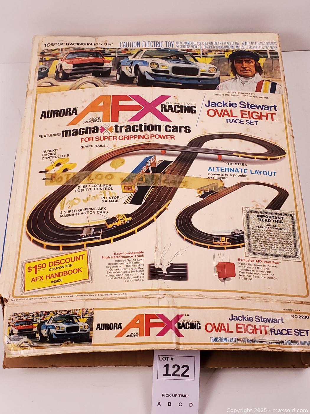 Aurora AFX Jackie Stewart Oval Eight Slot Car Set | Maxsold