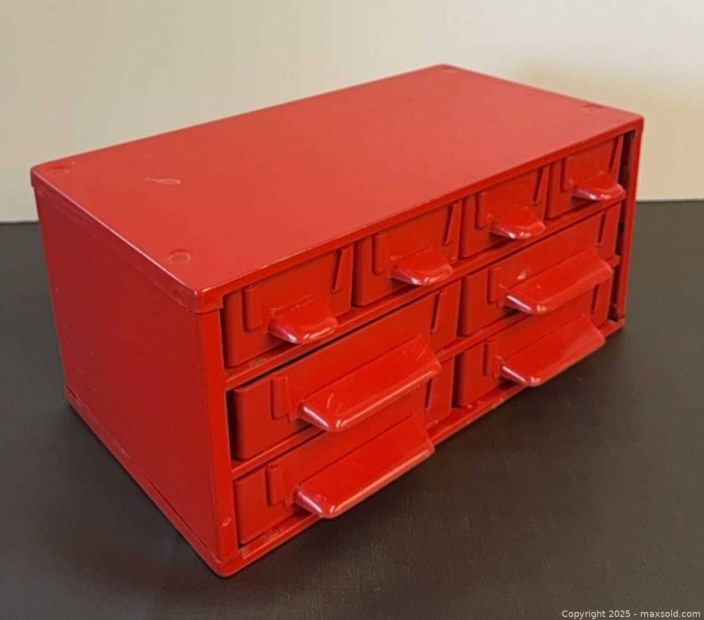50+ yellow-handle stainless flatware & red organizer | Maxsold