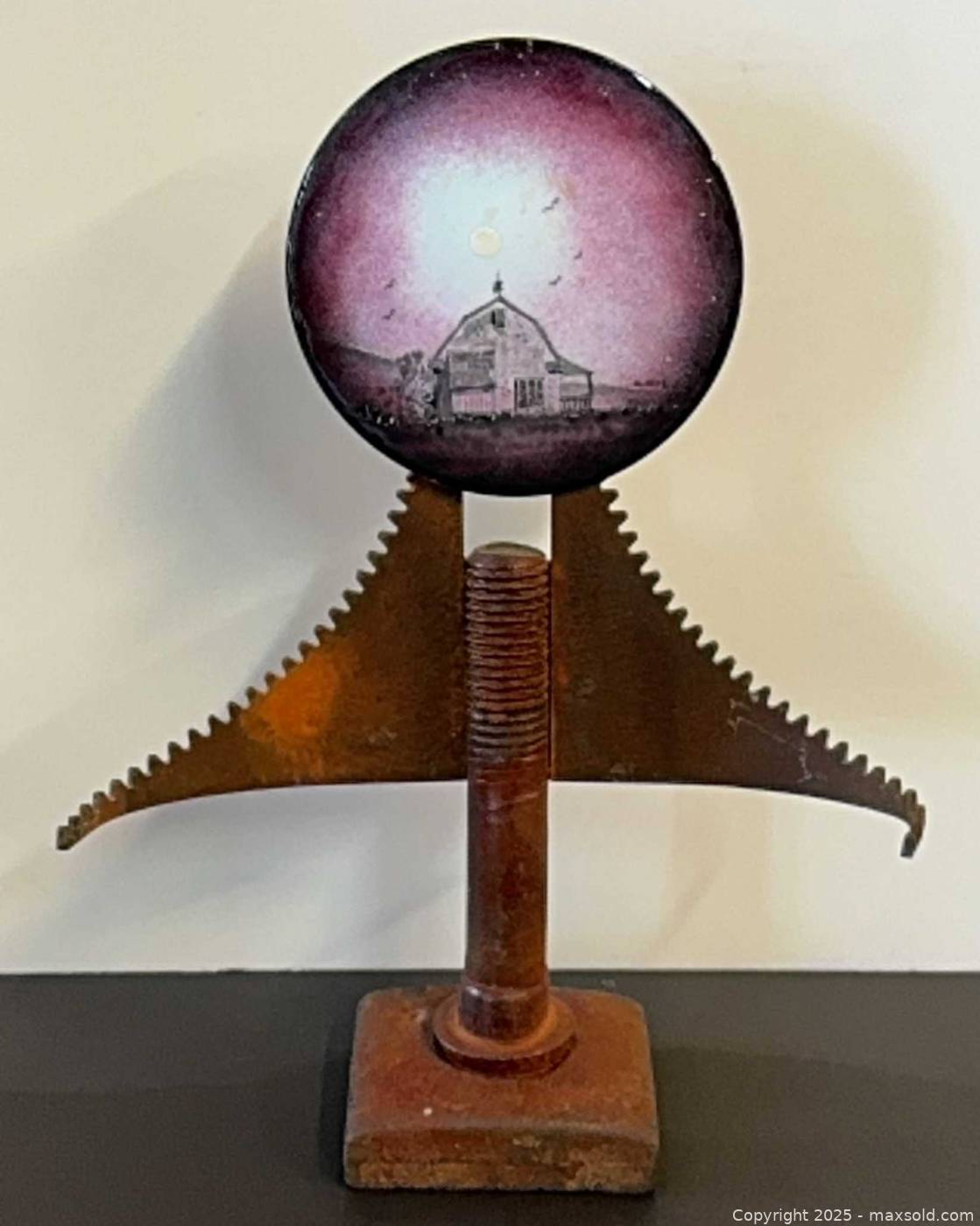 Metal assemblage art sculpture | Maxsold