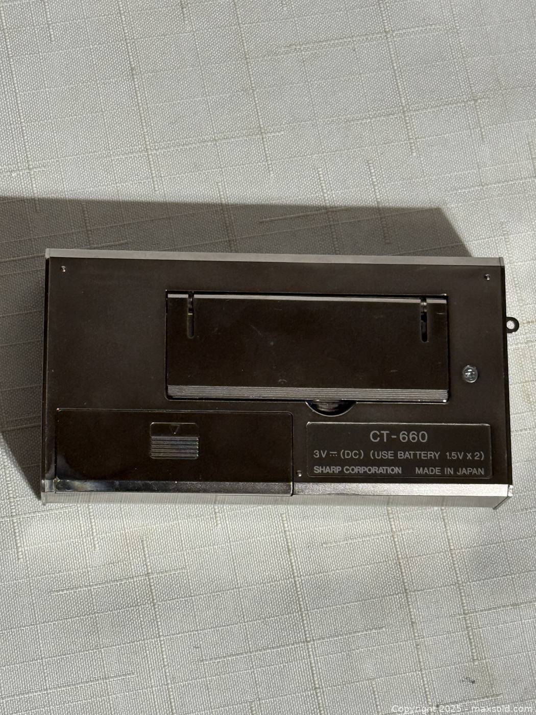 Sharp CT-660 ELSI Quartz Talking Time Clock | Maxsold