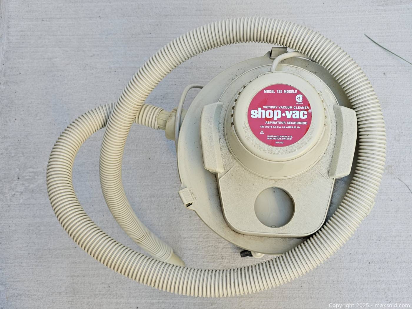 Shop-Vac Model 725 Wet/Dry Vacuum | Maxsold