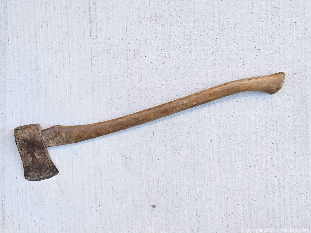 Vintage forged steel single bit axe | Maxsold