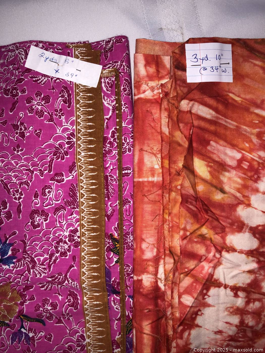 9 pieces African Indonesian Indian textiles | Maxsold