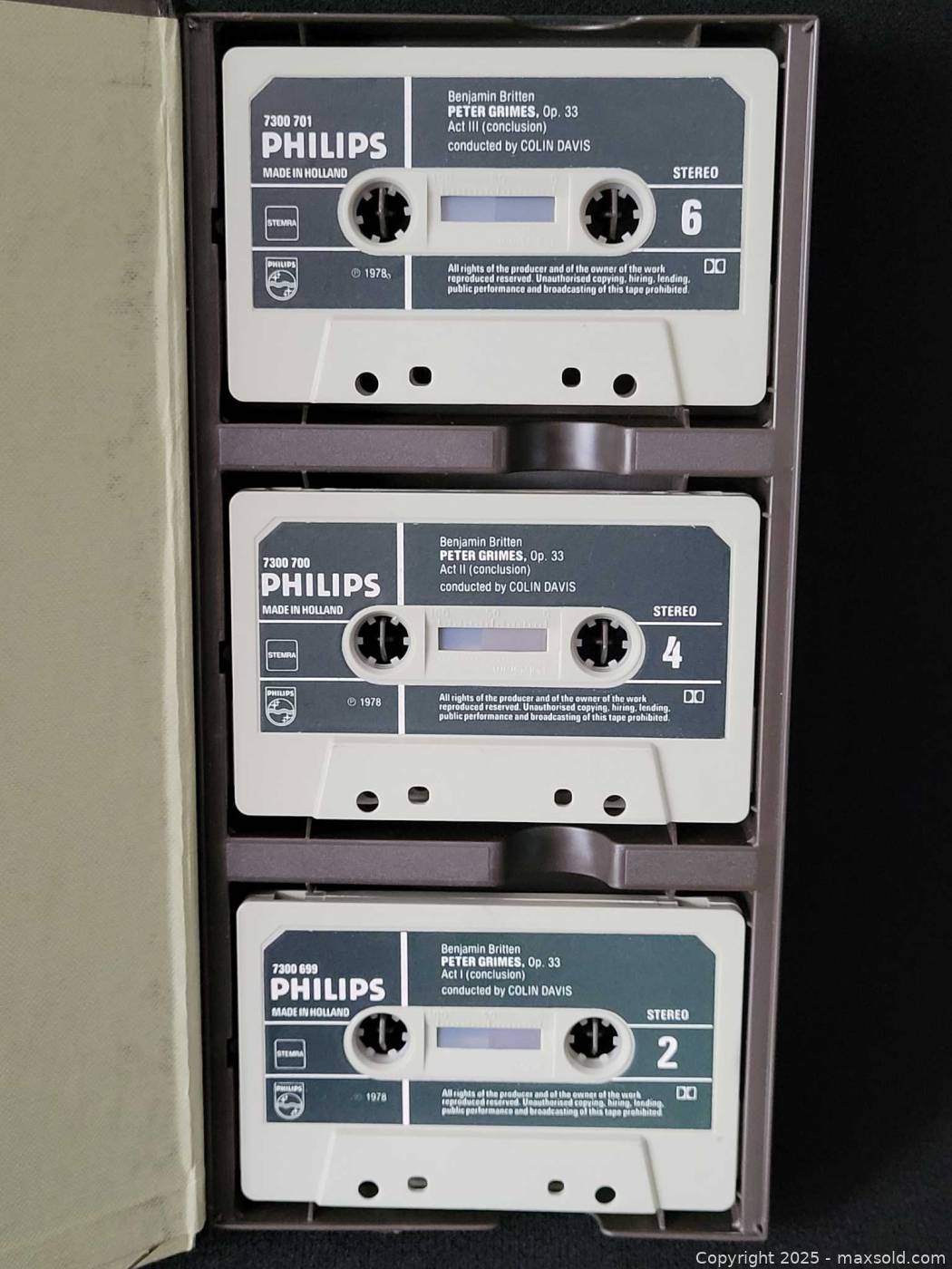 Opera cassette box sets: Peter Grimes, Carmen, La Bohème, Messiah | Maxsold