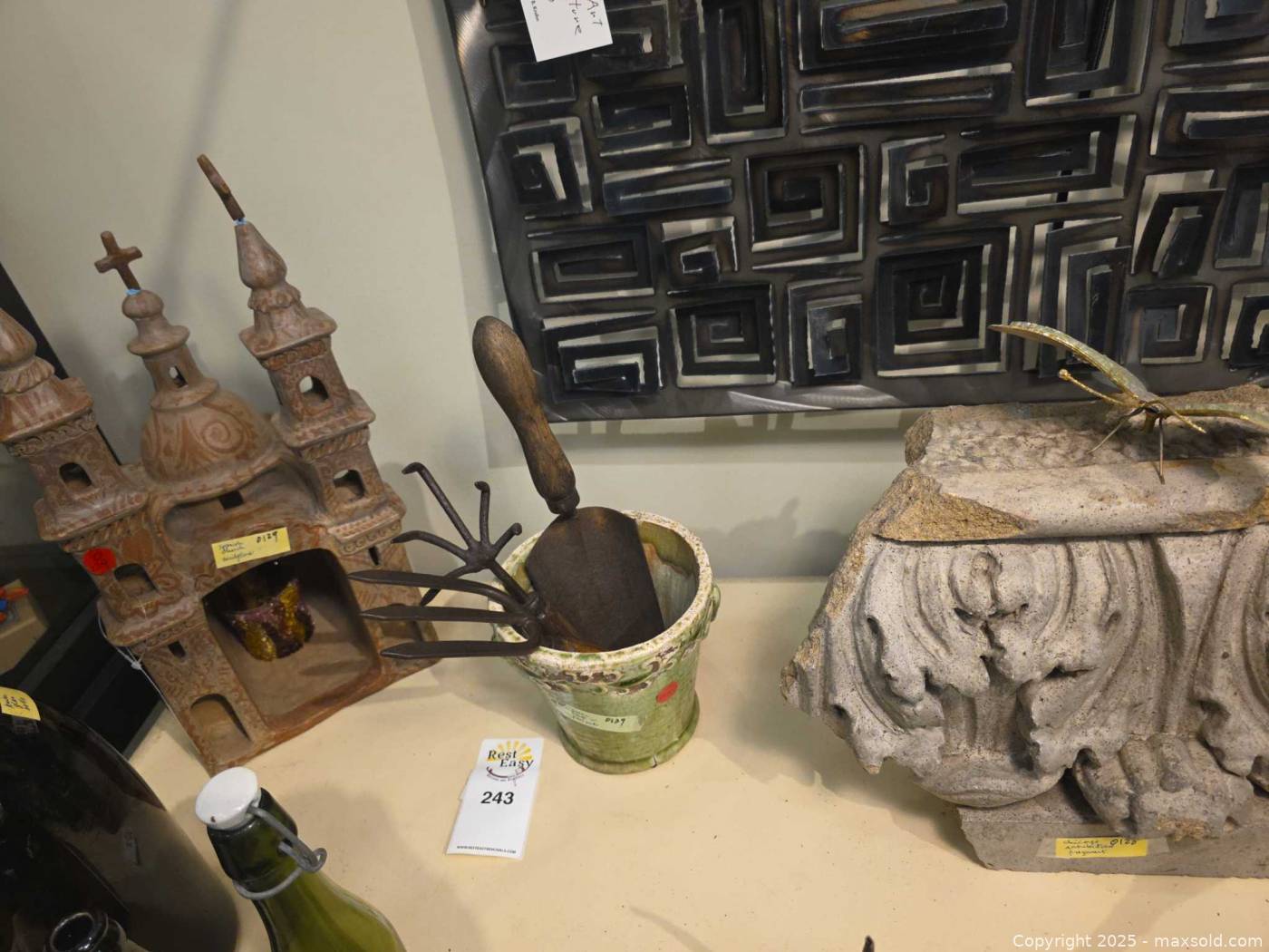 Spanish-style church sculpture & stone corbel fragment | Maxsold