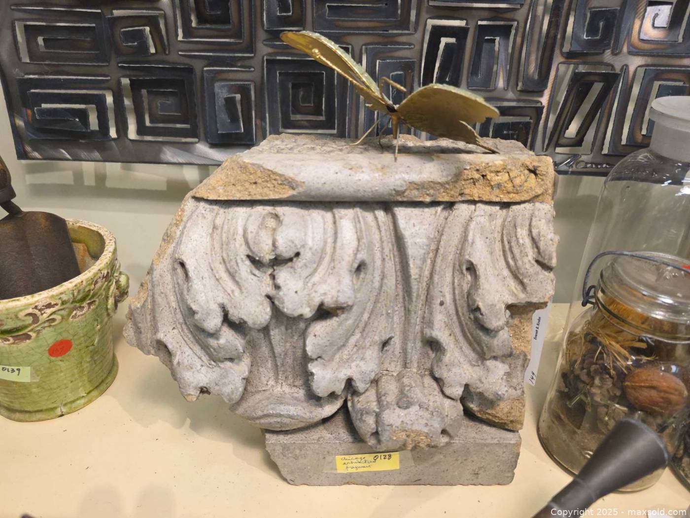 Spanish-style church sculpture & stone corbel fragment | Maxsold
