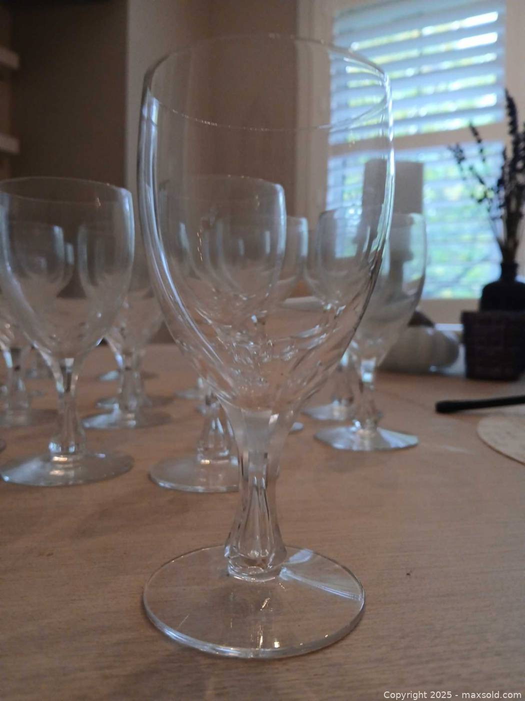 Orrefors Coronation cut crystal stemware, 21 pcs | Maxsold