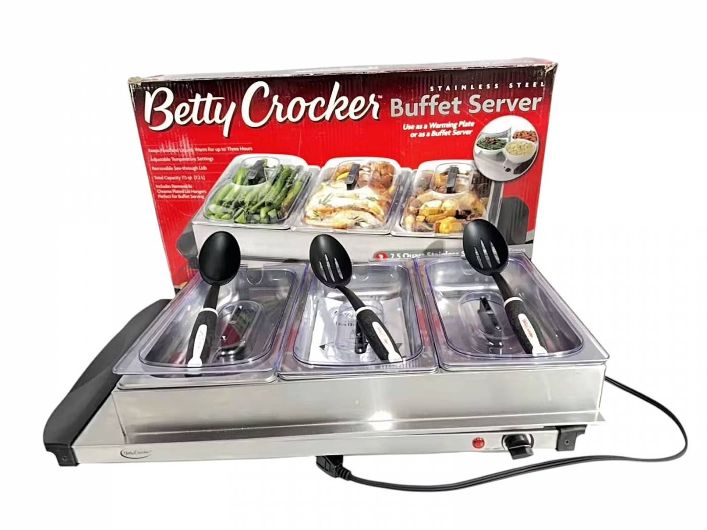 Betty Crocker 3-Pan Electric Buffet Server | Maxsold