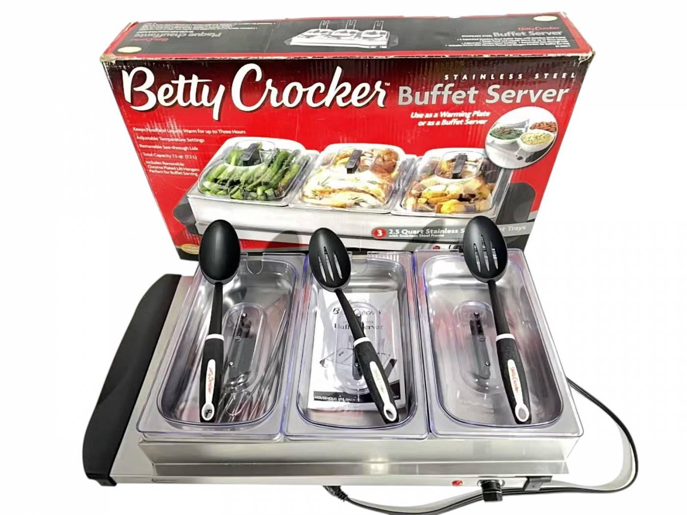 Betty Crocker 3-Pan Electric Buffet Server | Maxsold