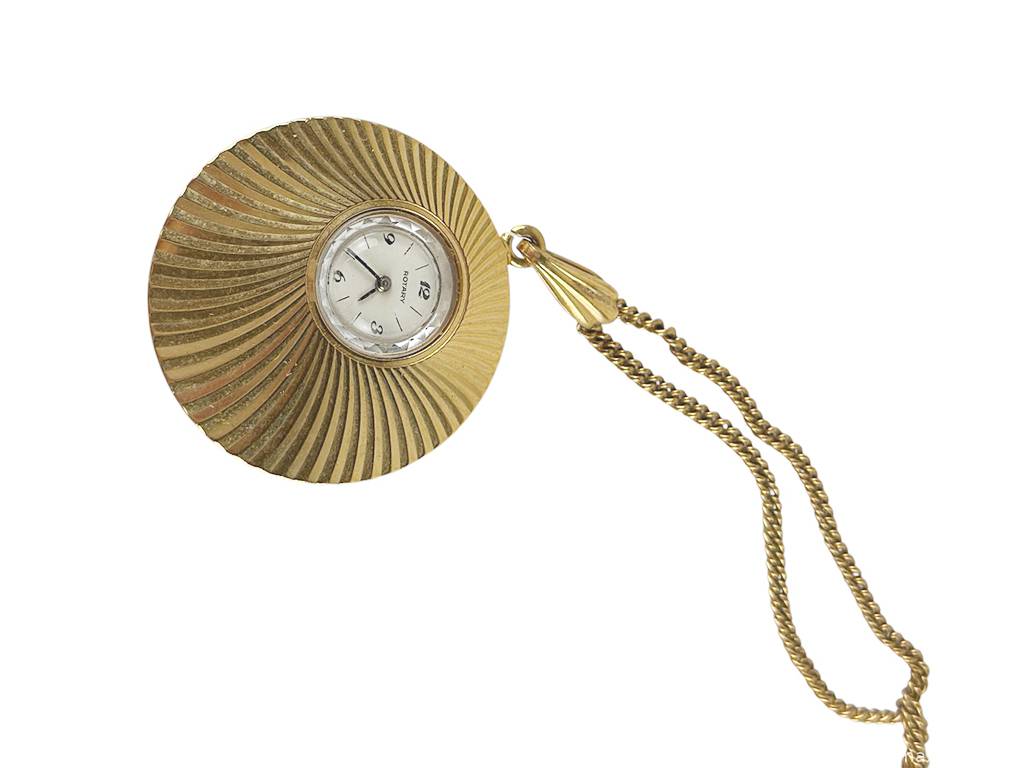 Rotary pendant watch companion set with chain and interchangeable ...