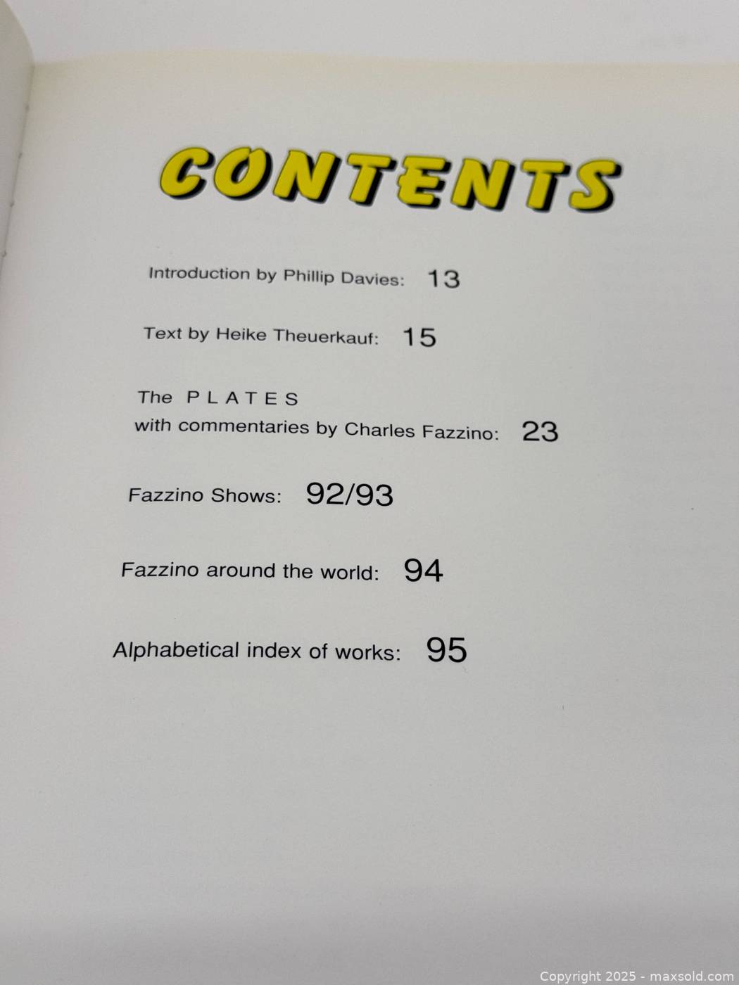 Charles Fazzino 1995 hardcover art book | Maxsold