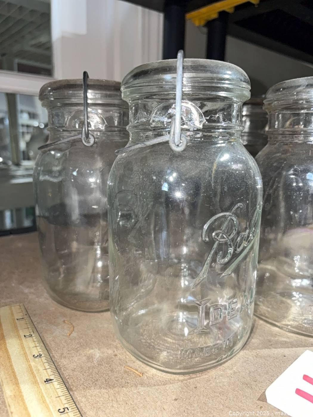 8 Wire-Bail Glass Canning Jars | Maxsold