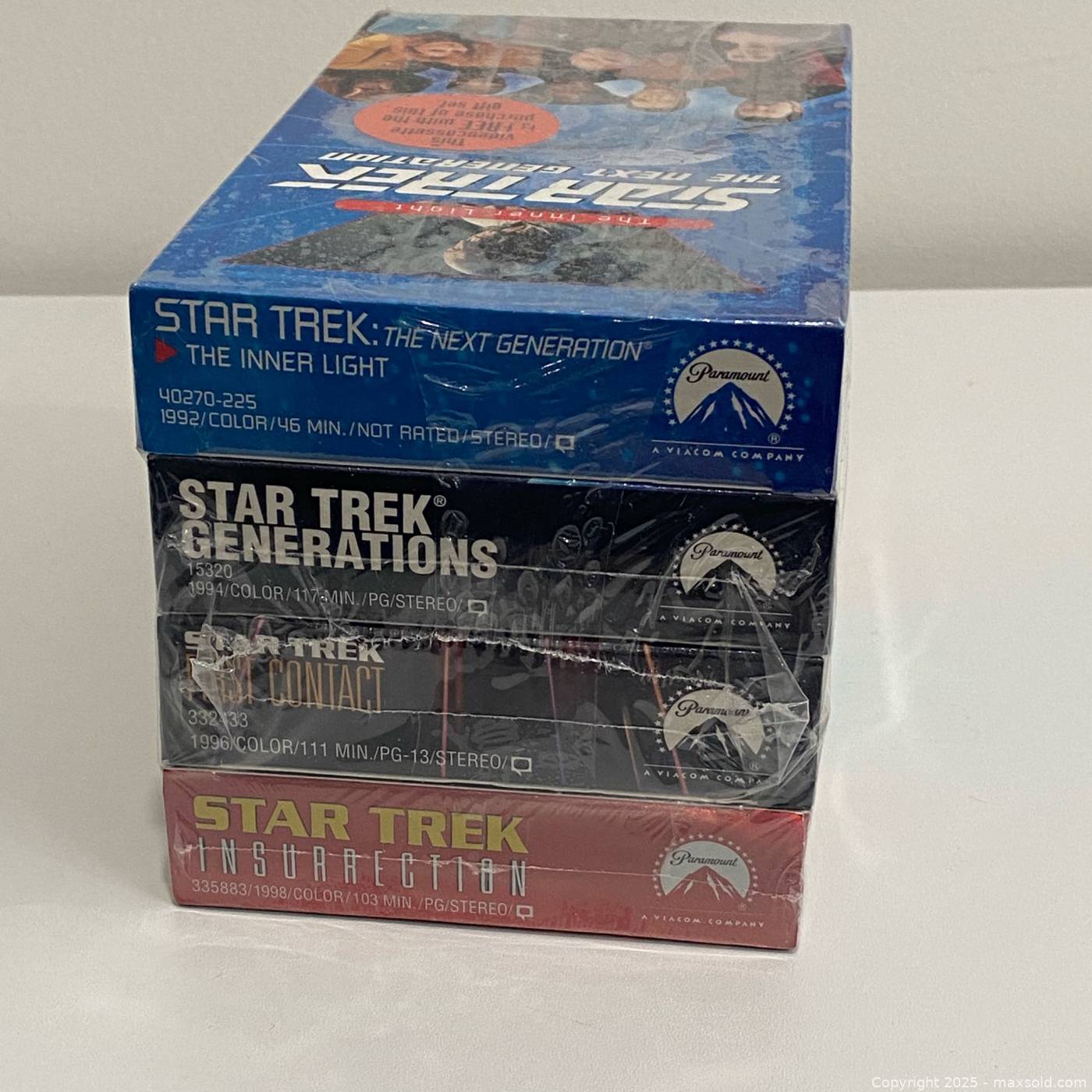 Sealed Star Trek TNG VHS 4-Tape Gift Set | Maxsold