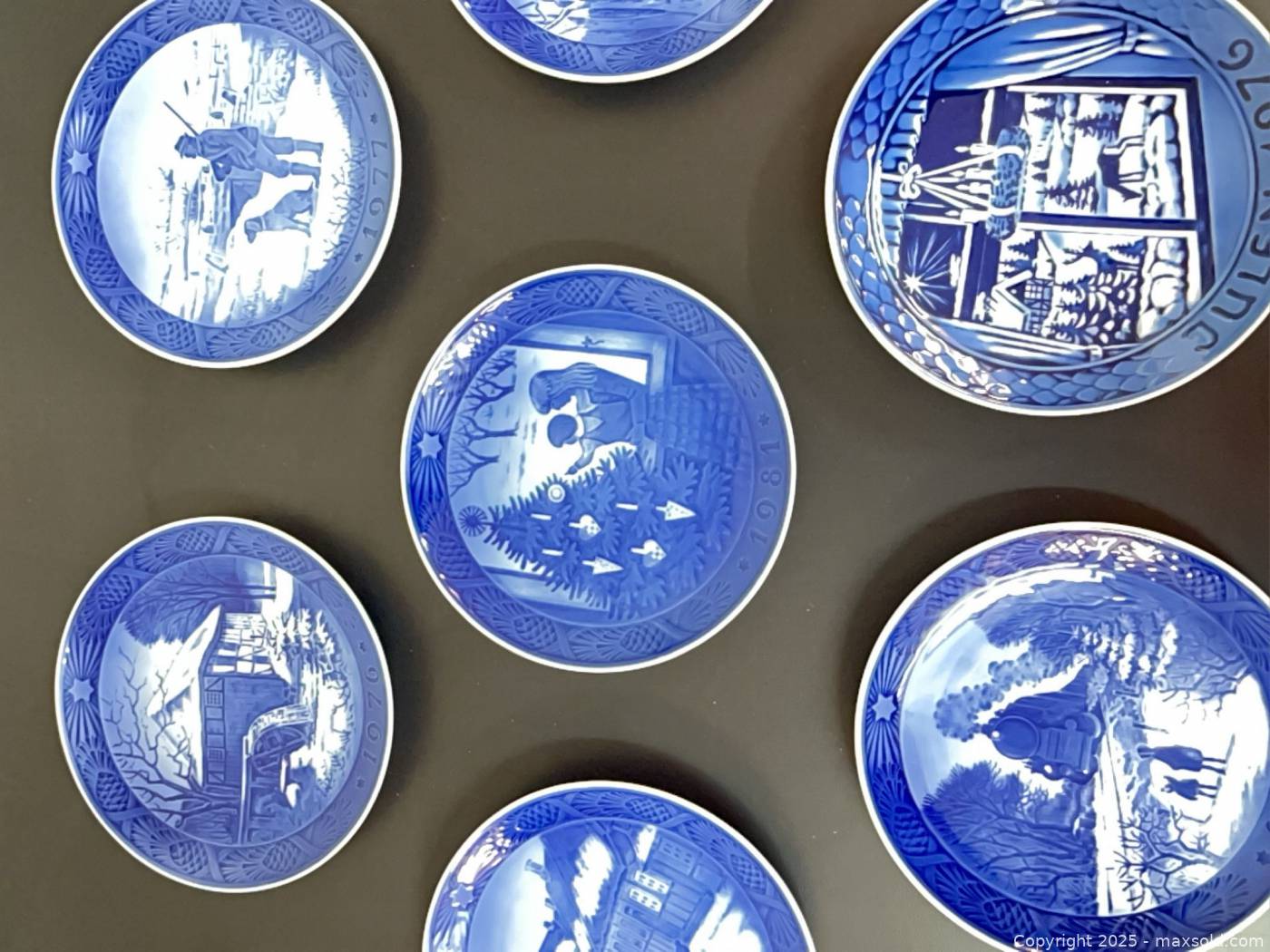 Royal Copenhagen blue porcelain plates, 12 | Maxsold