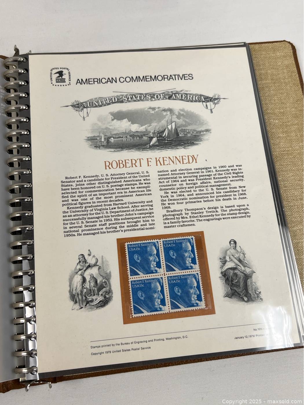 American Commemorative Stamp Album Pages | Maxsold