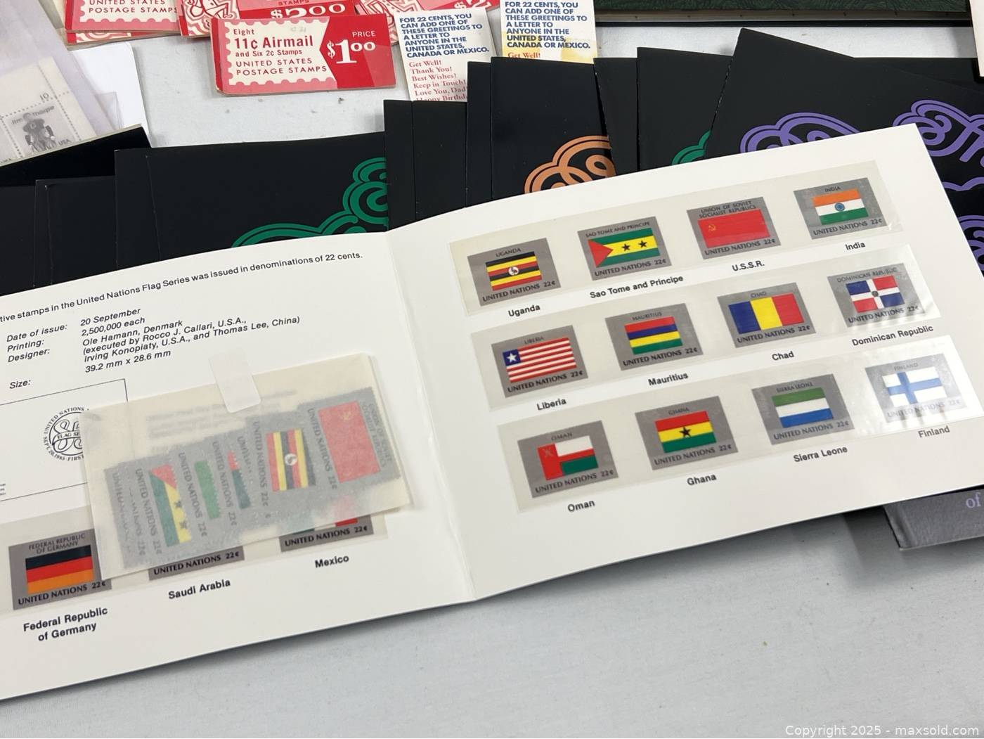 U.S. and United Nations postage stamp collection | Maxsold