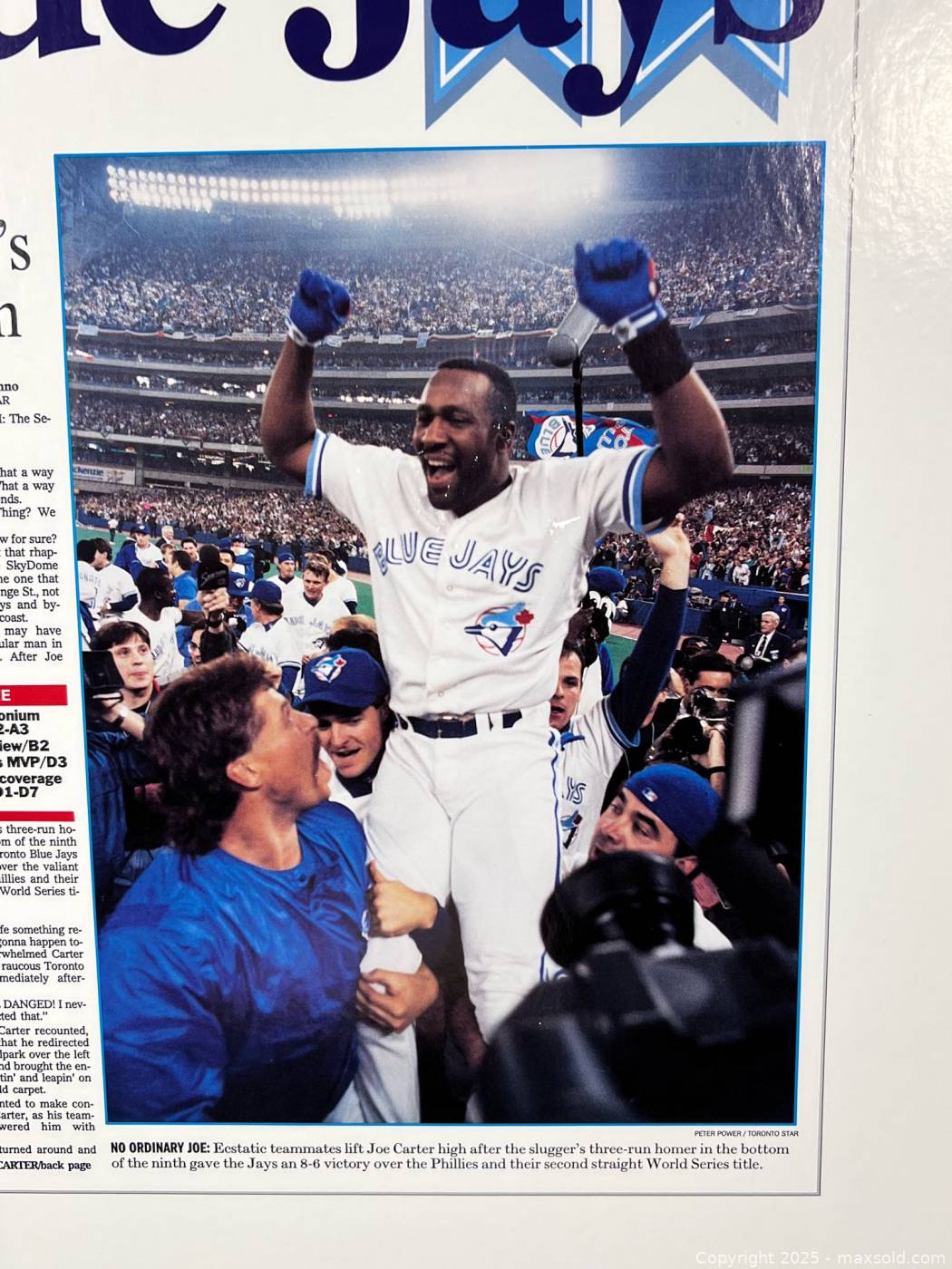 Blue Jays World Series Poster & John Olerud Signed Photo | Maxsold