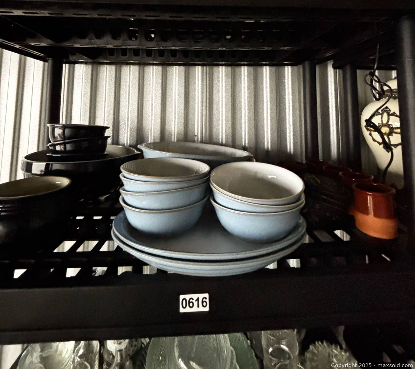 Denby Coloroll pale blue dinnerware and misc bowls | Maxsold