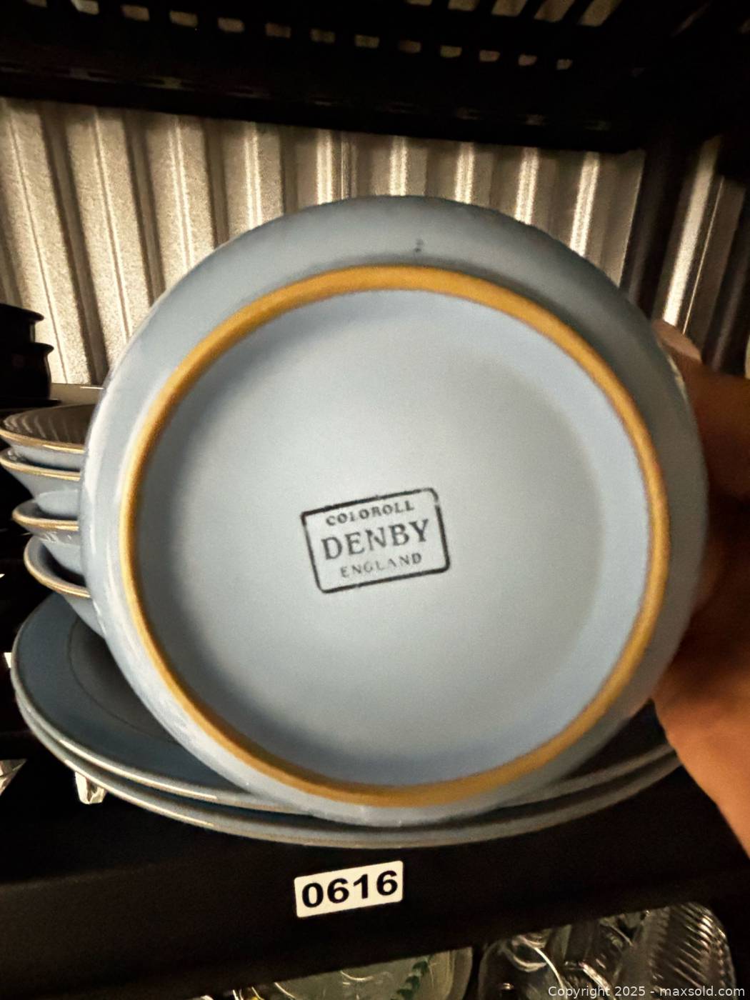 Denby Coloroll pale blue dinnerware and misc bowls | Maxsold