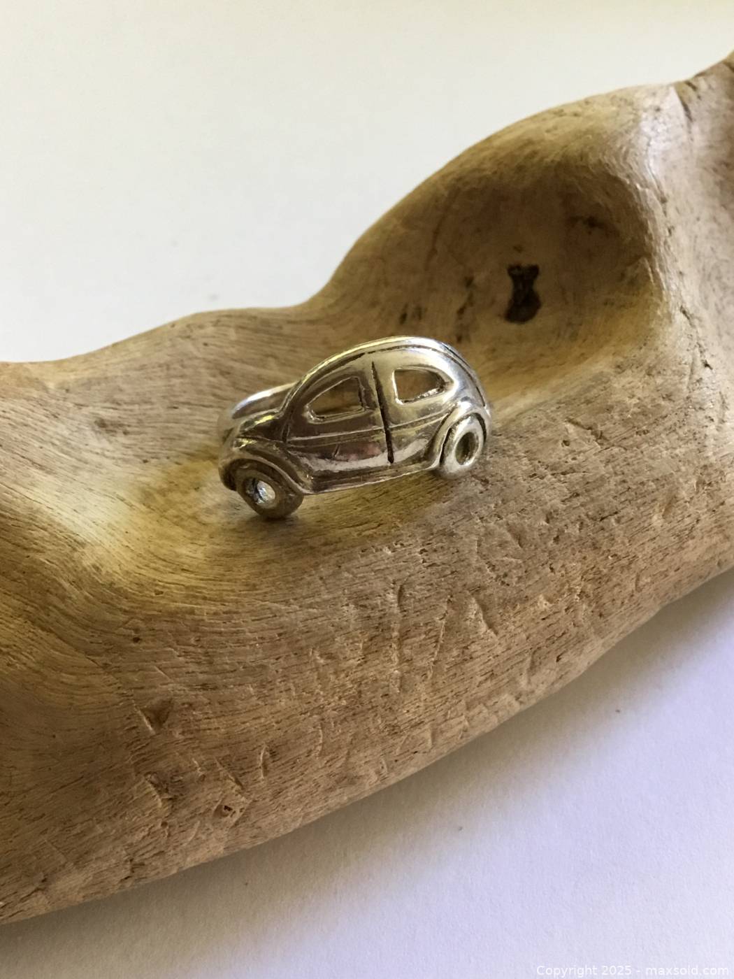 Sterling silver Volkswagen Bug ring size 5.75 | Maxsold