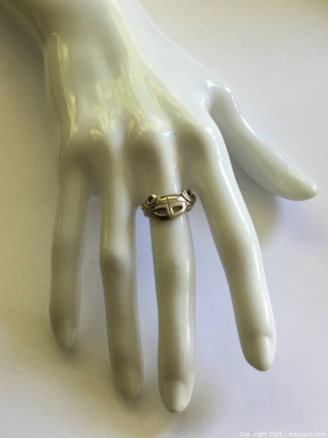 Sterling silver Volkswagen Bug ring size 5.75 | Maxsold