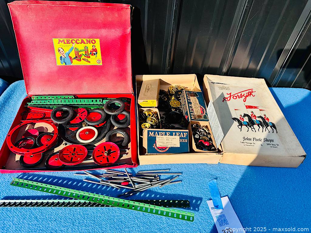 Vintage Meccano Erector building parts set | Maxsold