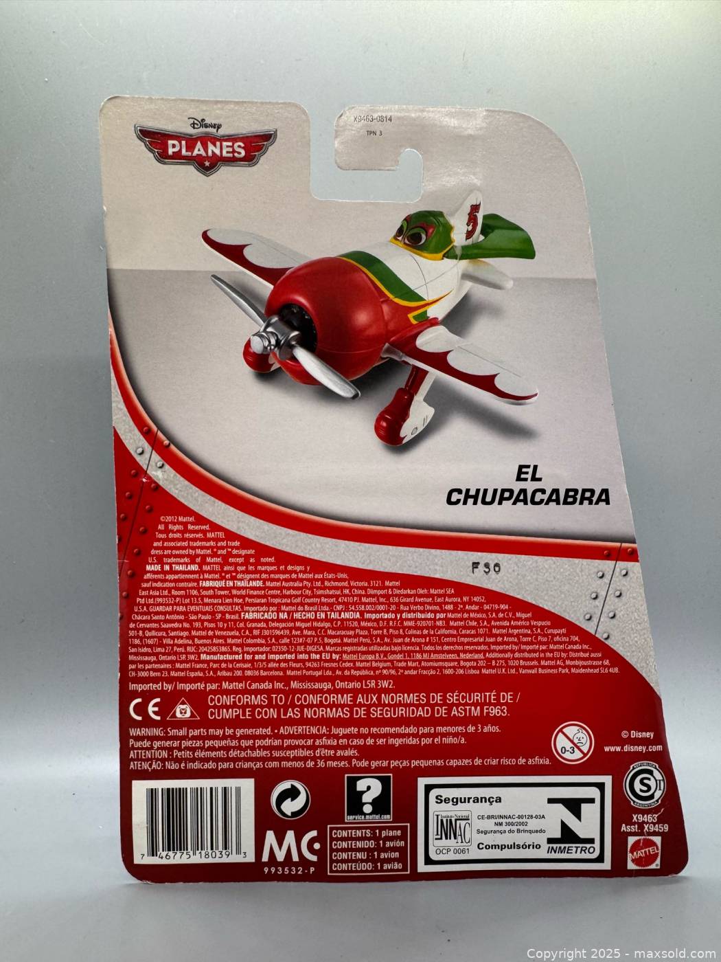 Disney Planes El Chupacabra die-cast toy, mint in box | Maxsold
