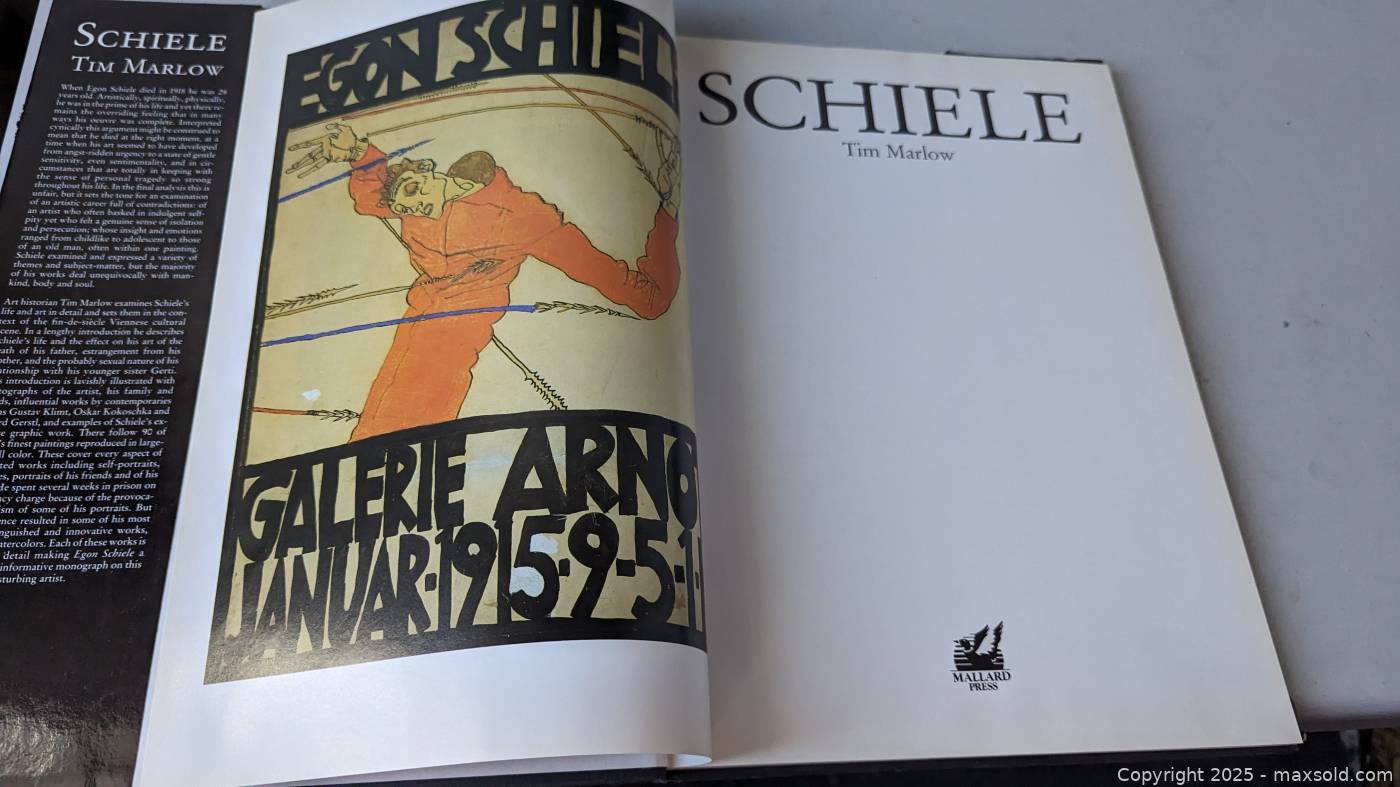 Vintage Egon Schiele illustrated art book | Maxsold