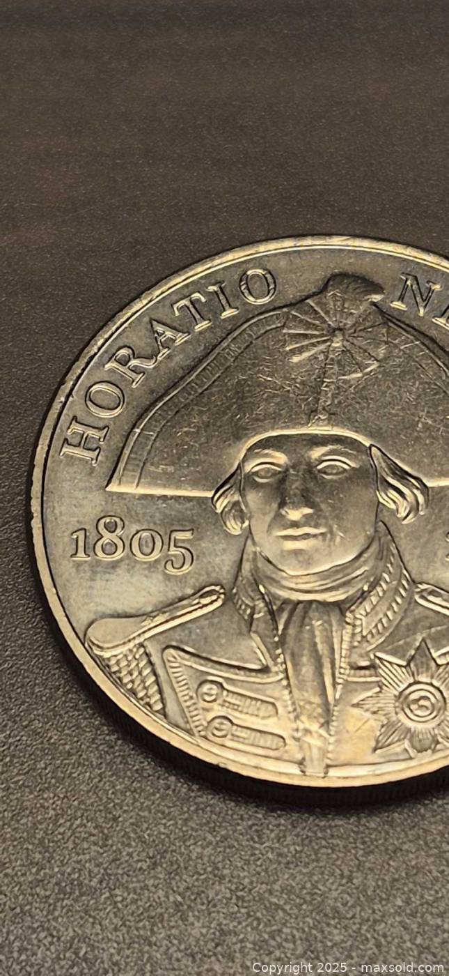 UK £5 Horatio Nelson Commemorative Coin 2005 | Maxsold