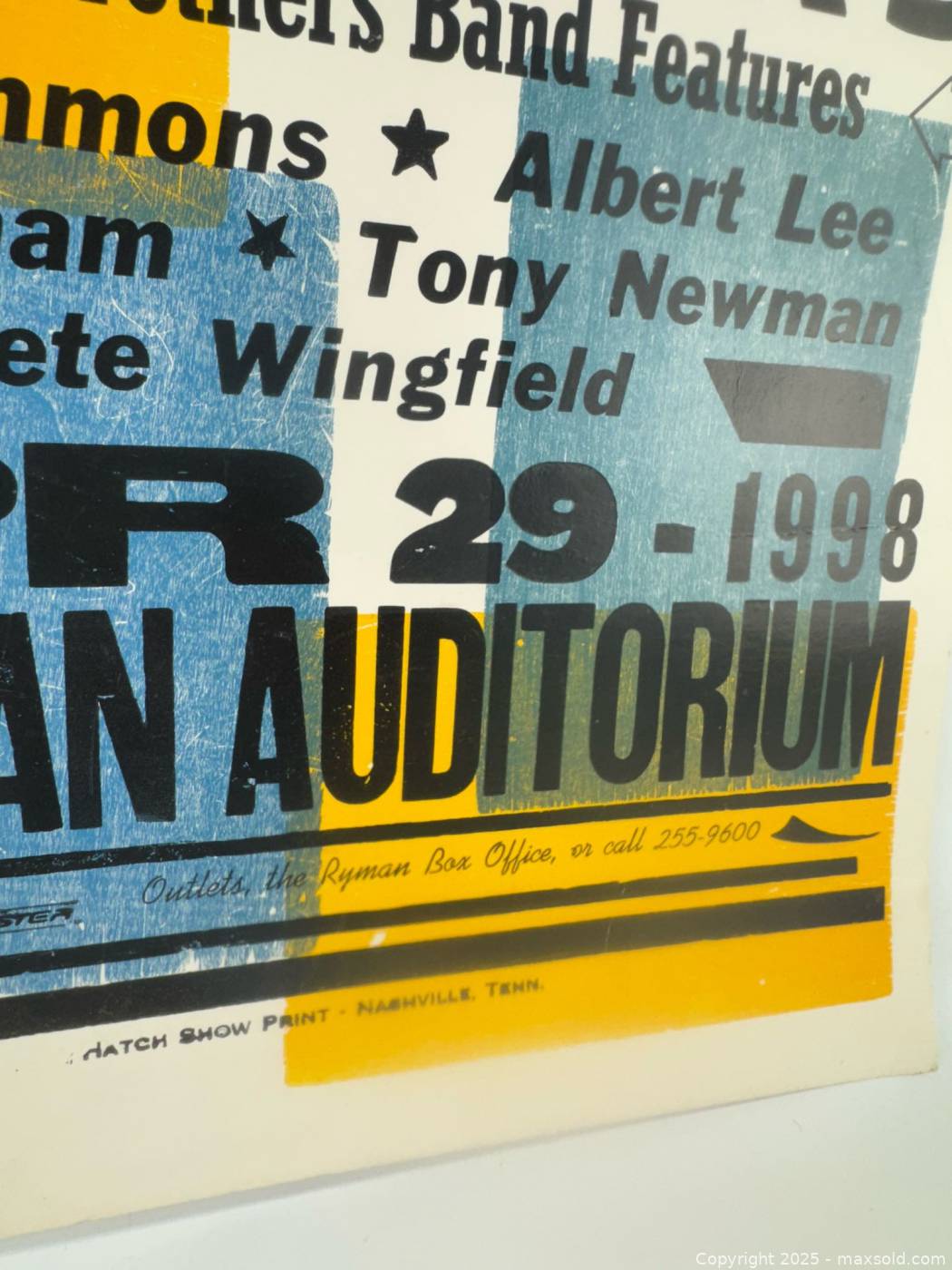 The Everly Brothers 1998 Ryman concert poster | Maxsold