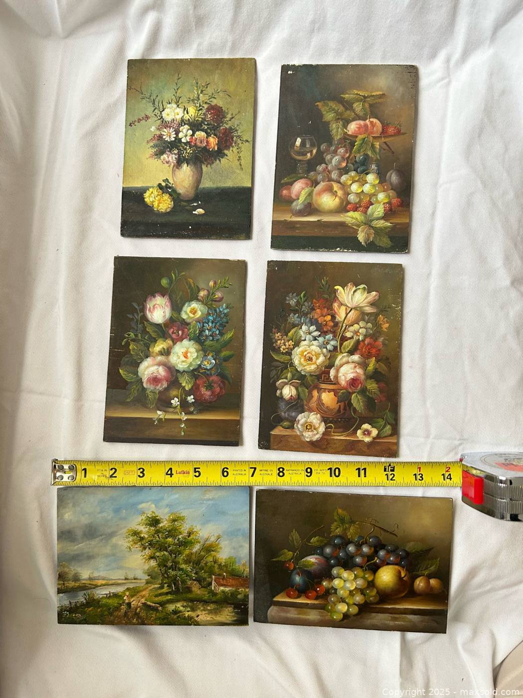 Six Oil Paintings On Wood Panels | Maxsold