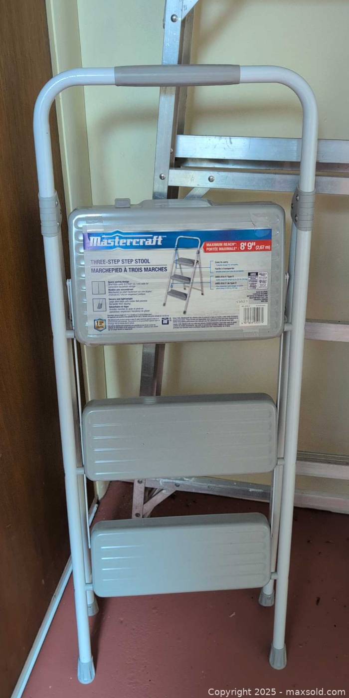 Aluminum 6-Foot Ladder and 3-Step Stool | Maxsold
